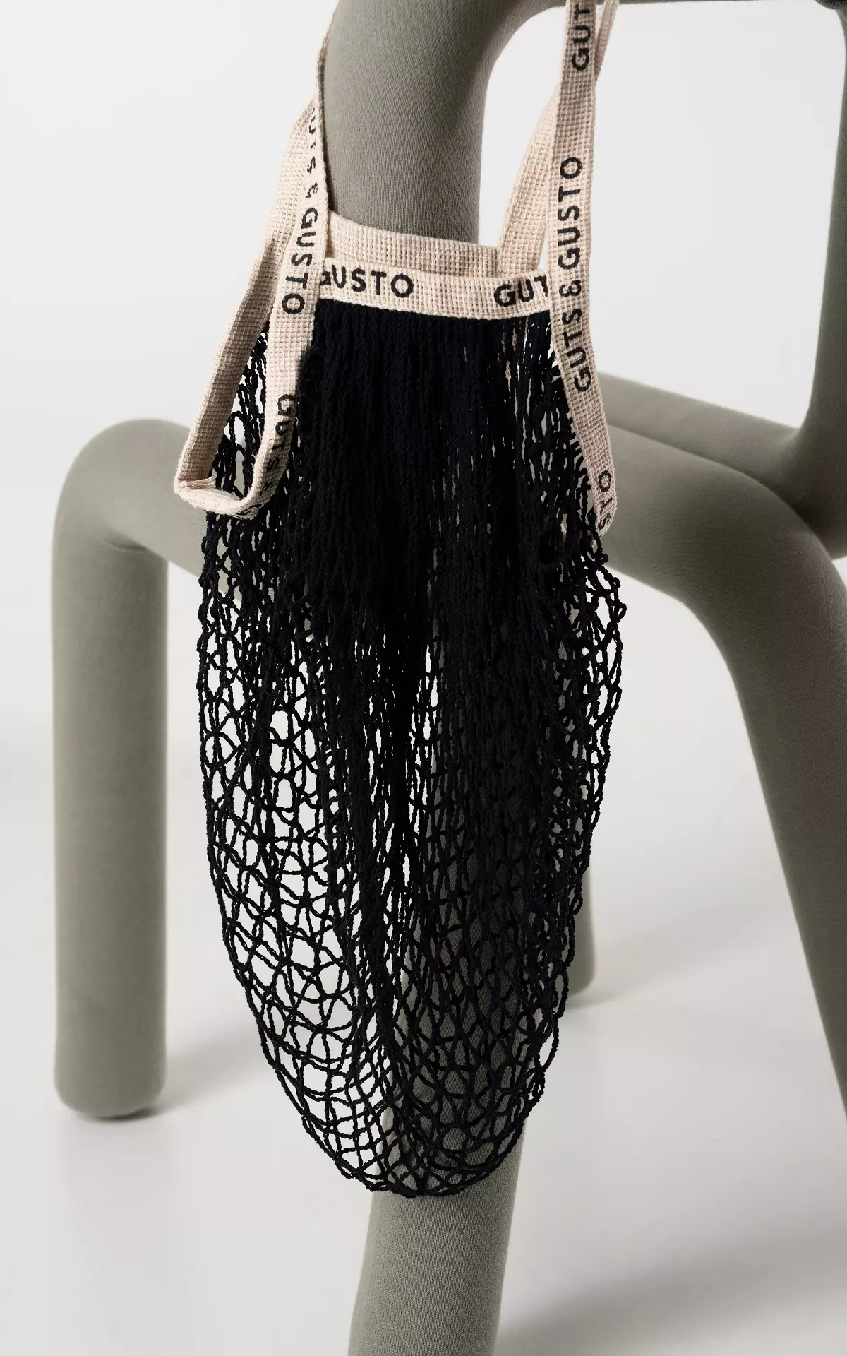 Cotton netted bag - Black | Guts & Gusto | GUTSGUSTO.COM