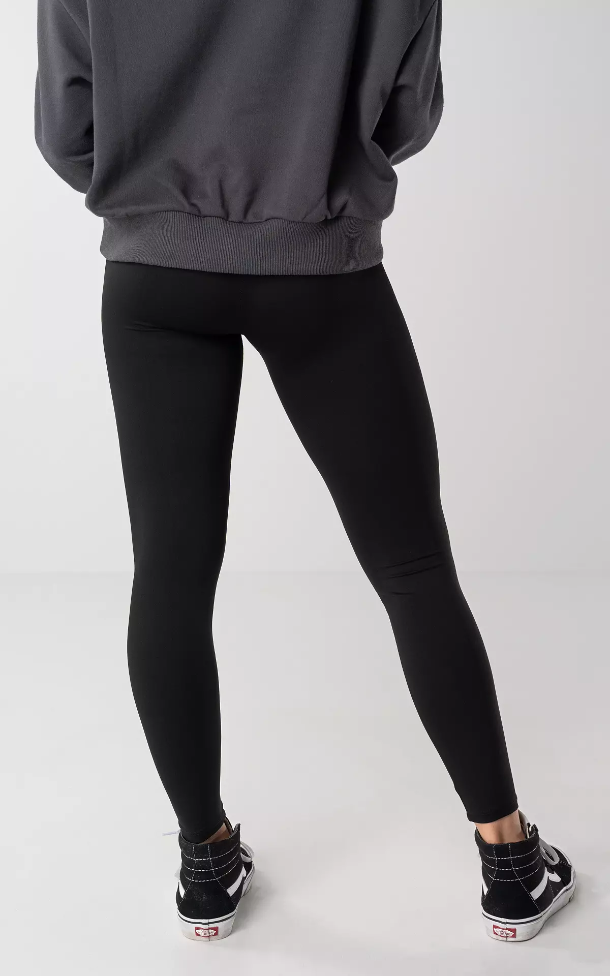 Glanzende basic legging - Zwart | Guts & Gusto