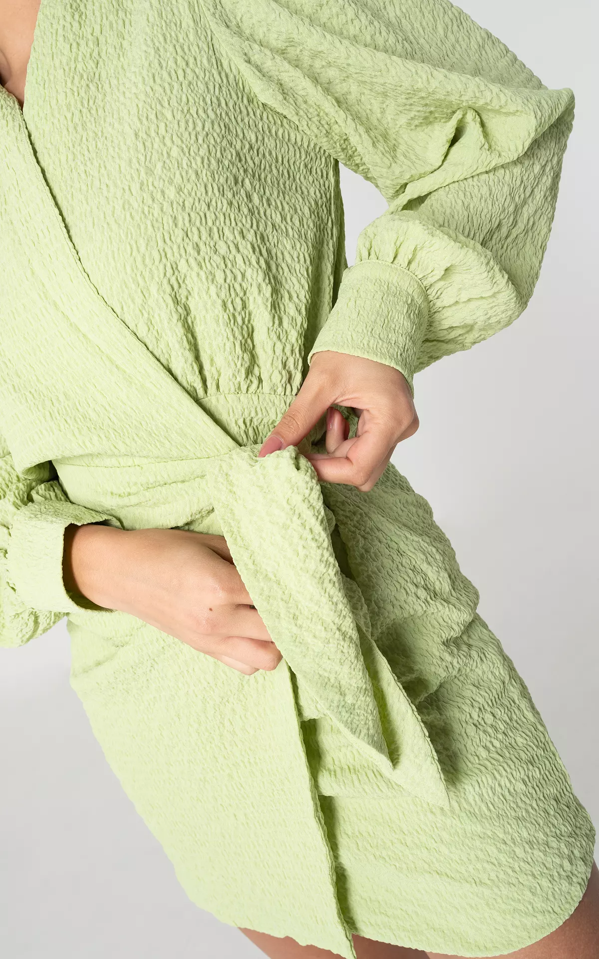 Dress with smocked details - Lime Green | Guts & Gusto