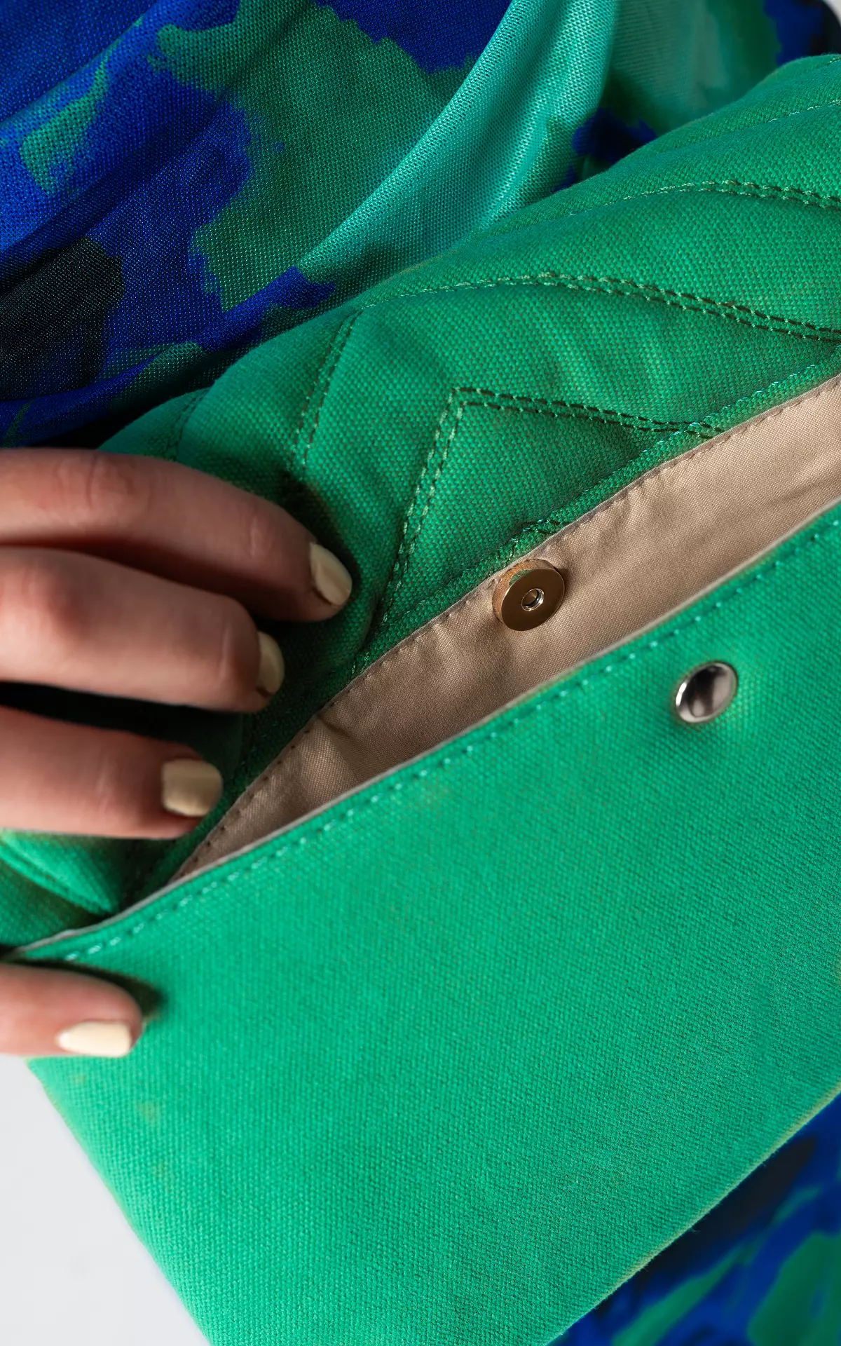 Bag with gold-coloured details - Green | Guts & Gusto