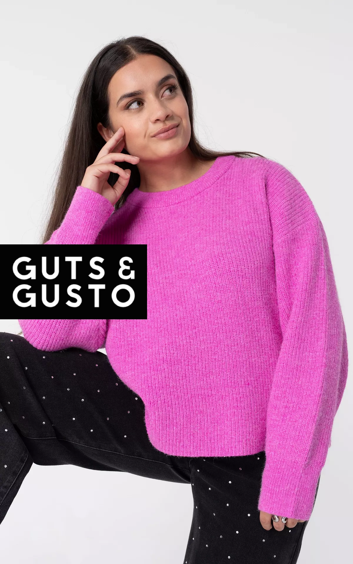 Sweater with round neck | Guts & Gusto | GUTSGUSTO.COM